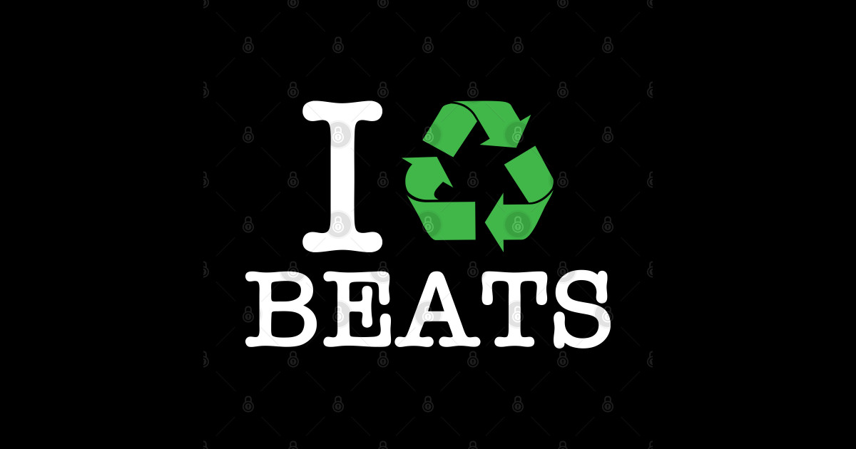 I Recycle Beats - Sampling Hip Hop Music Producer Gifts - Sticker ...