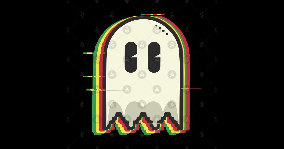 Pac Man Ghost Retro Gamer "Ghosted by Pac-Man" - Pac Man Ghosts ...