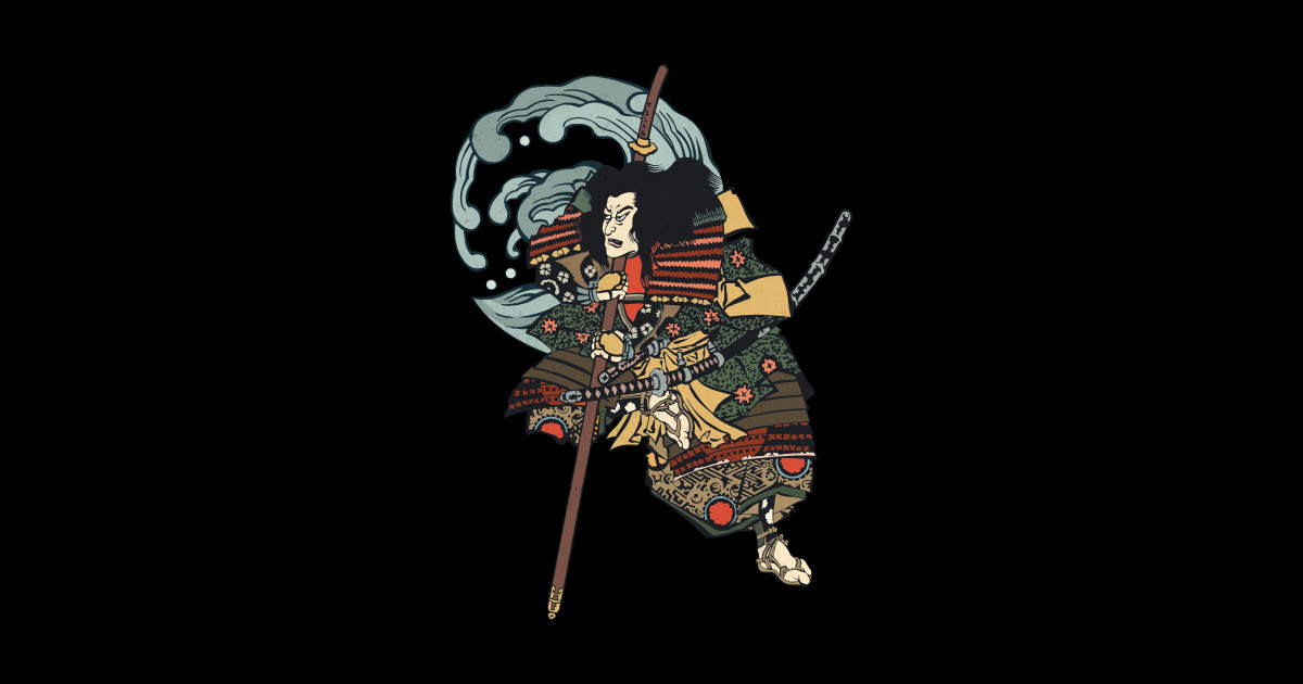Samurai Wave - Samurai - Sticker | TeePublic
