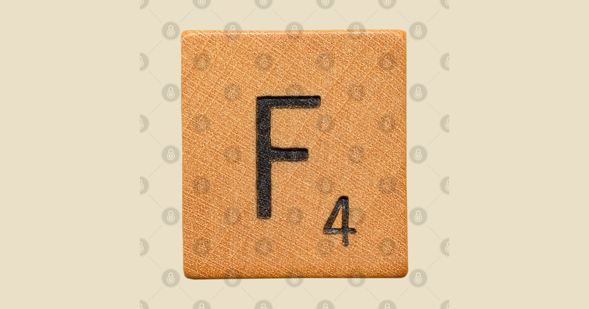 Scrabble Tile 'F' - Scrabble - T-Shirt | TeePublic