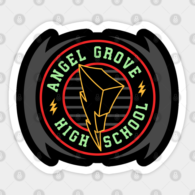 Angel Grove High School - Angel Grove - Sticker | TeePublic