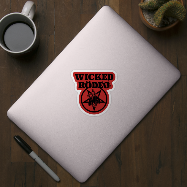 Wicked Rodeo Bronco Ridin' Devil - Bronco - Sticker | TeePublic