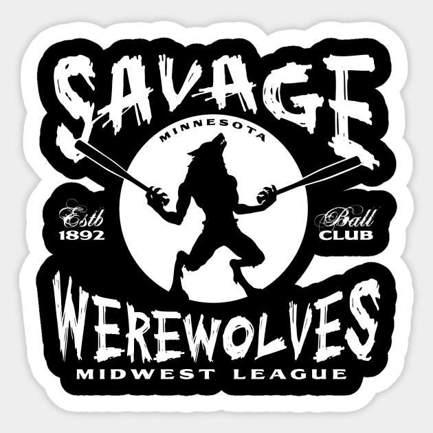 Savage Werewolves - Halloween - Sticker | TeePublic