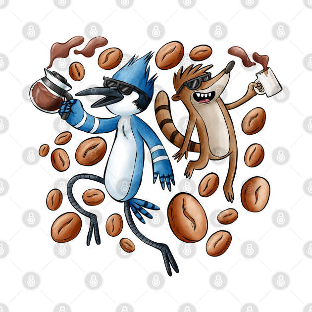 Regular Coffee - Regular Show - T-Shirt | TeePublic