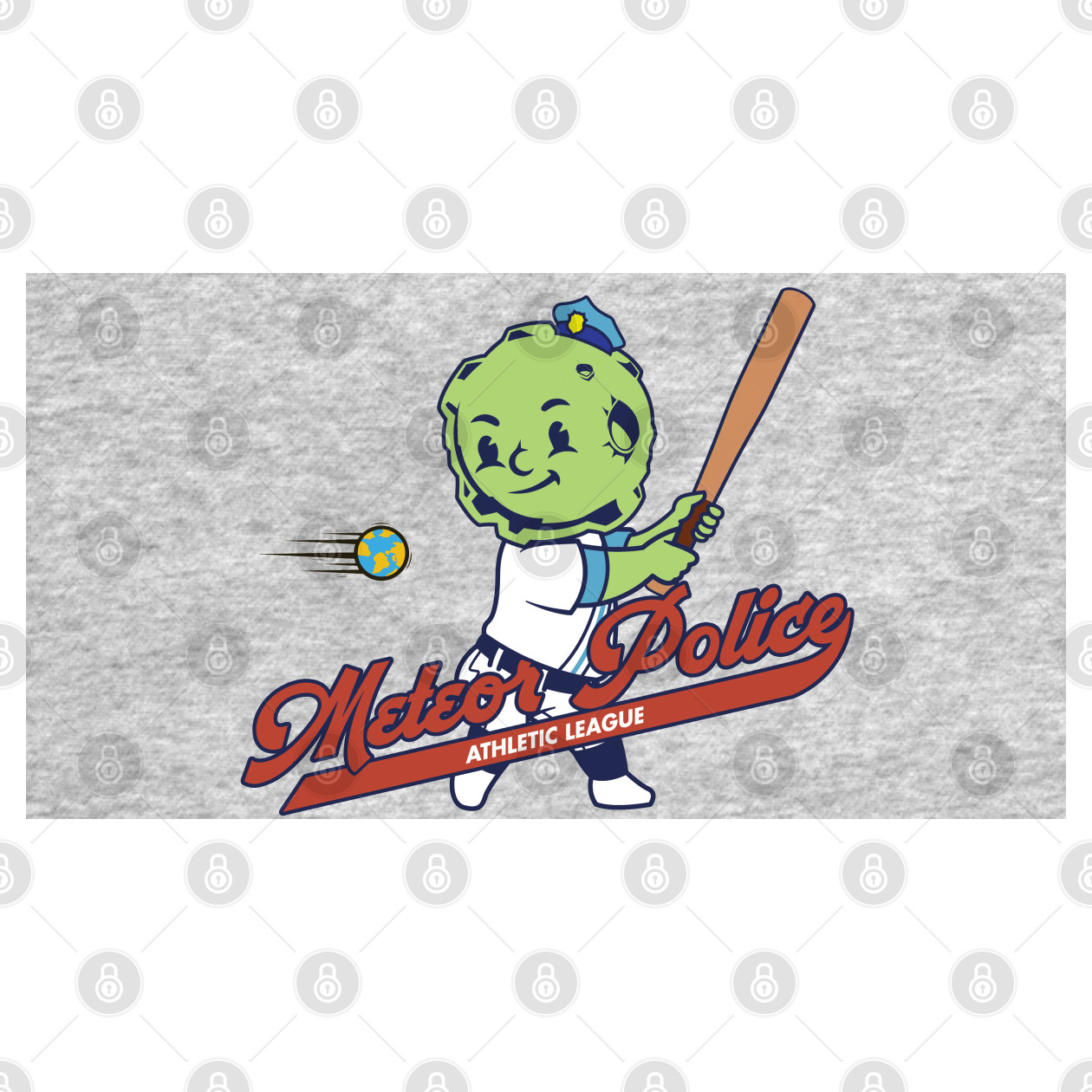 Athletic League - Meteor Police - Baseball T-Shirt | TeePublic