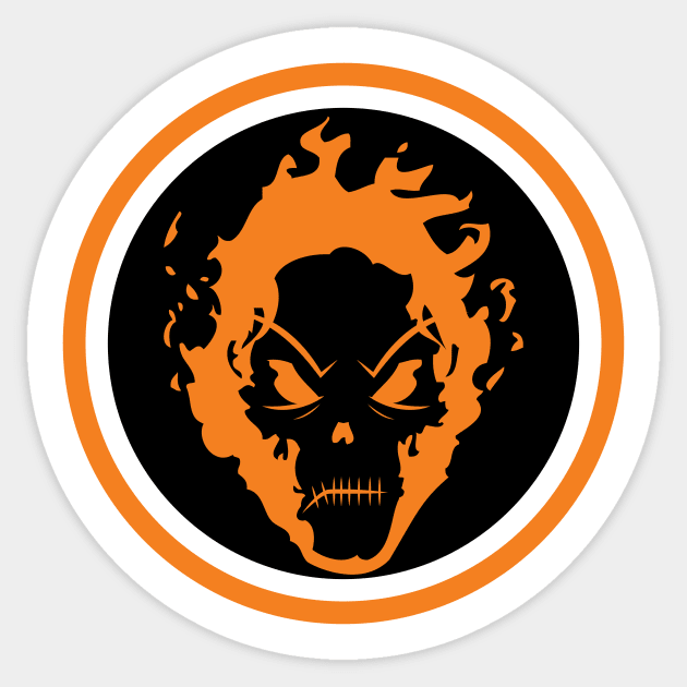flaming head logo