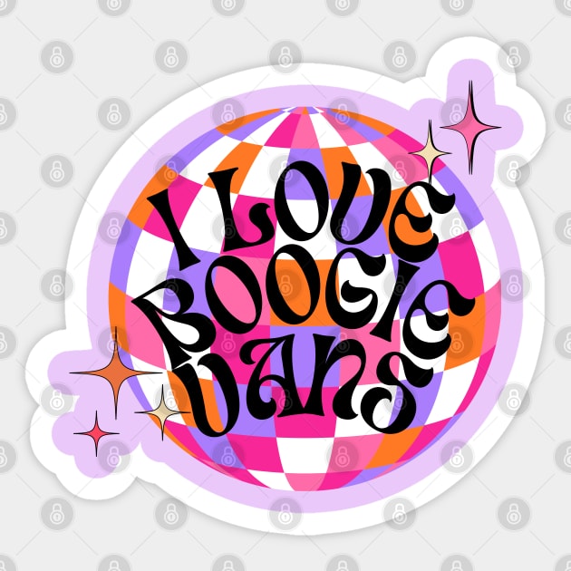 Disco Boogie (Purple) - Boogie Vans - Sticker | TeePublic