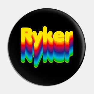 Rainbow Layers Ryker Name Label Pins and Buttons for Sale | TeePublic