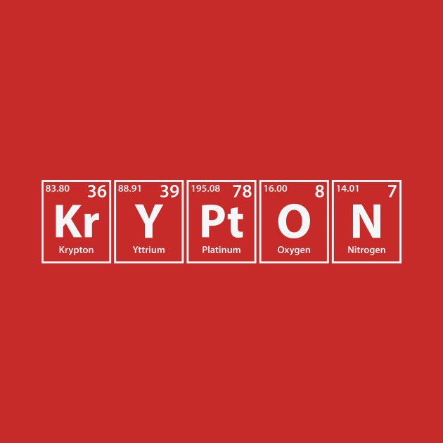 Krypton Elements Spelling - Krypton - T-Shirt | TeePublic