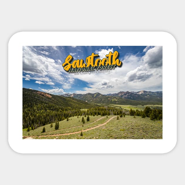 Sawtooth National Forest - Sawtooth National Forest - Sticker | TeePublic