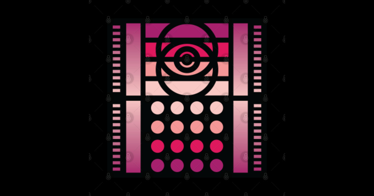 “Dimensional Eye” - V.5 Red - (Geometric Art) (Dimensions) - Doc Labs ...