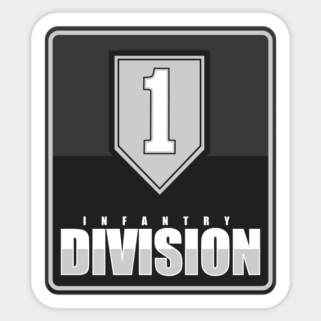 1st Infantry Division - Big Red One - Sticker | TeePublic