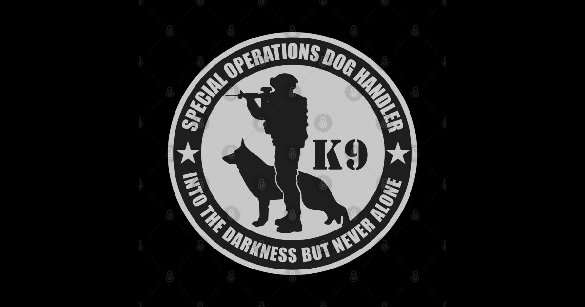 Special Operations Dog Handler - Police Military K9 Handler - Sticker ...