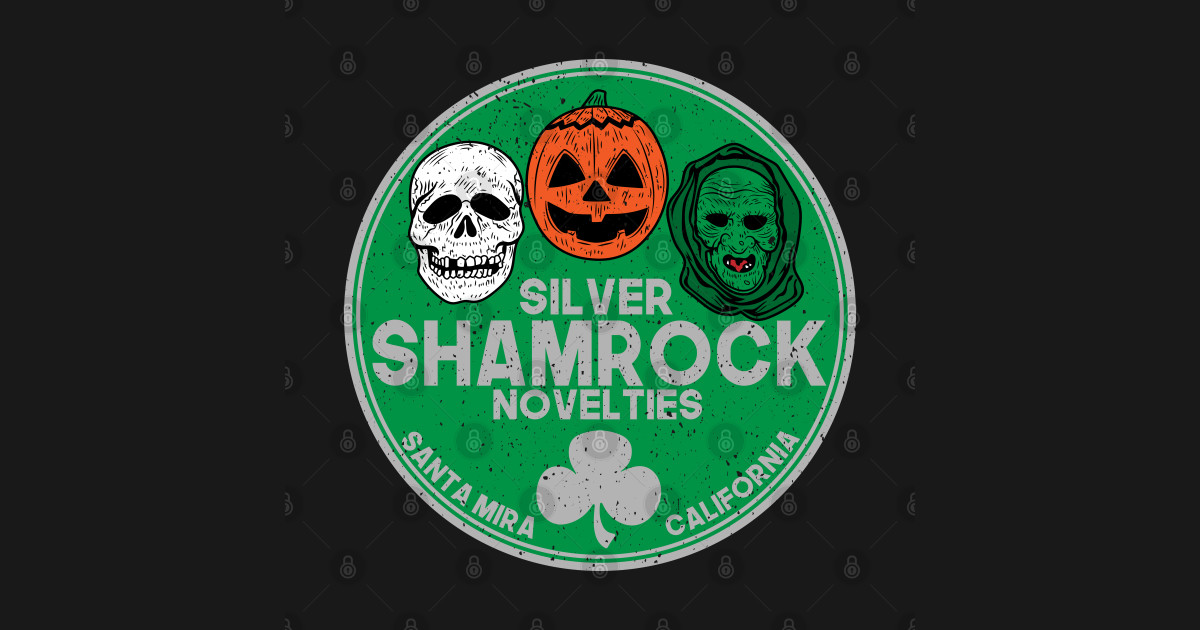Silver Shamrock Masks - Halloween - T-Shirt | TeePublic