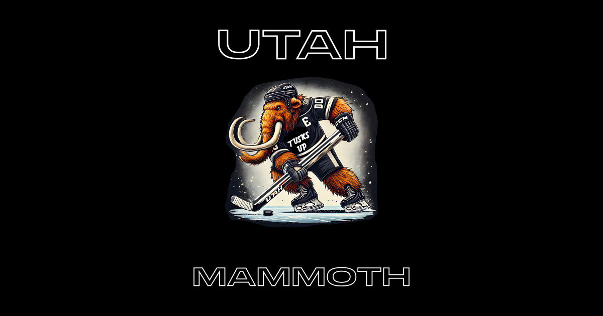 Utah Mammoth Tusks Up! - Utah Mammoth - Sticker | TeePublic