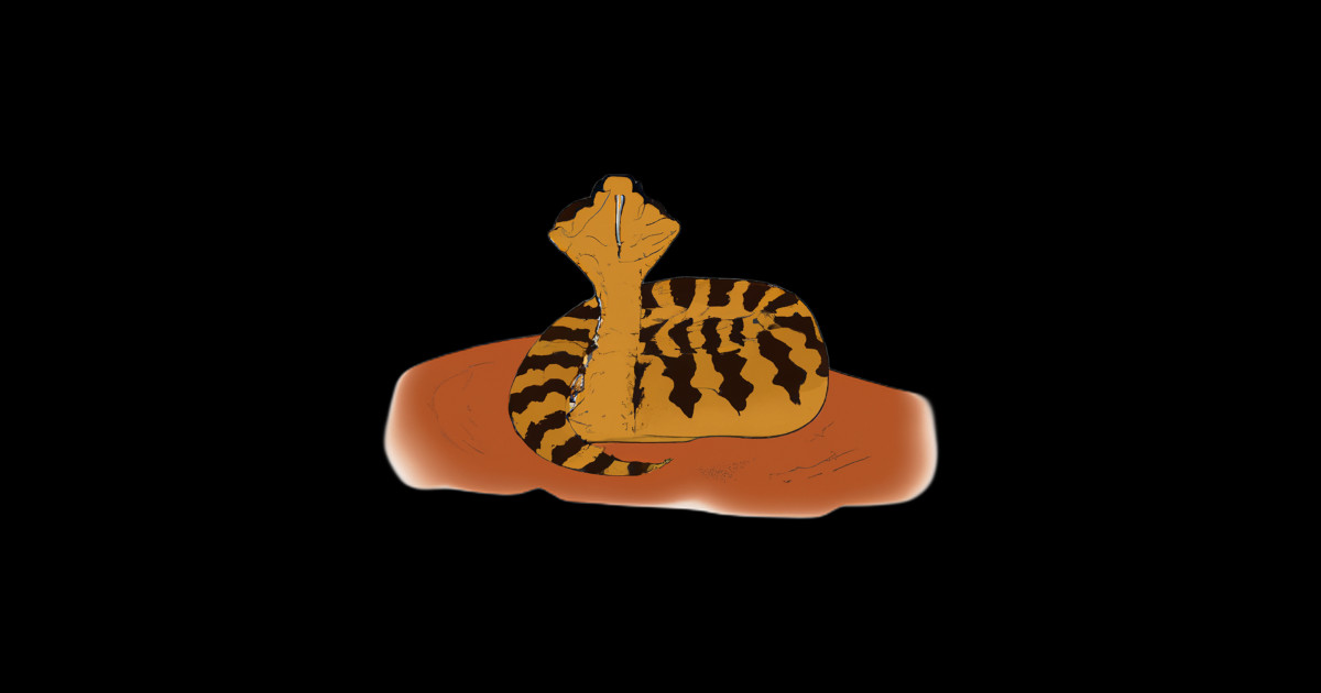 Cute Rattlesnake Drawing - Cute Rattlesnake - Sticker | TeePublic