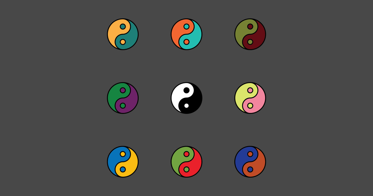 The Colors of Yin - Yang - Yin Yang - Kids T-Shirt | TeePublic