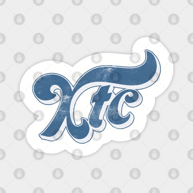 XTC ///// Retro Fan Art Typography Design - Xtc - Magnet | TeePublic