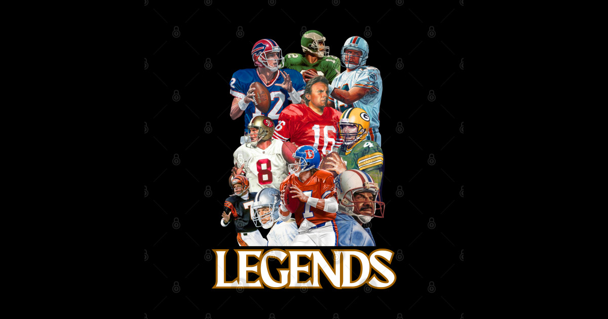 QB Legends of the 90’s - Quarterback - Sticker | TeePublic