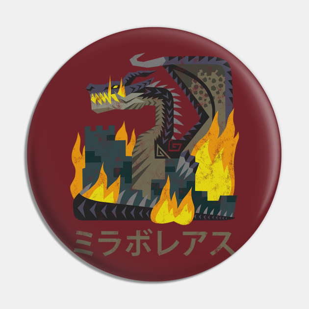 Monster Hunter World Iceborne Fatalis Kanji Icon - Fatalis - Pin ...