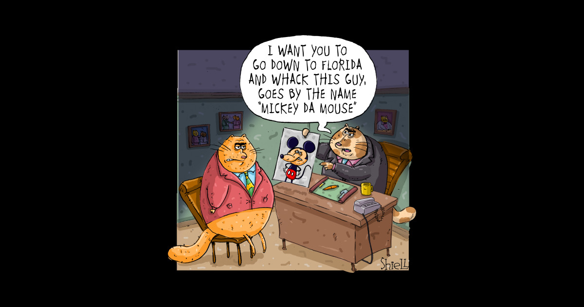 A cat mob boss instructs an enforcer kitty to go down to Florida and ...