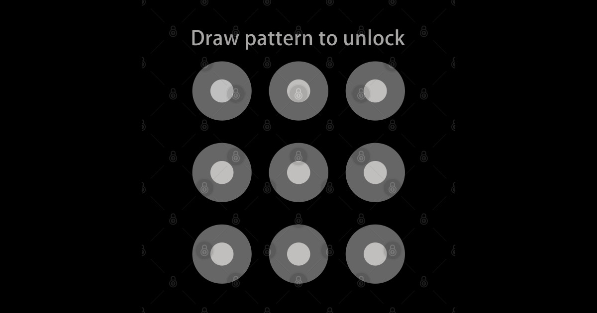 Draw Pattern to Unlock - Smartphone - Sticker | TeePublic