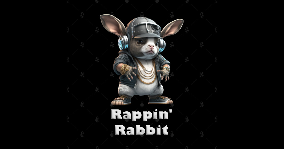 Rappin Rabbit v03 - Rappin Rabbit - Sticker | TeePublic
