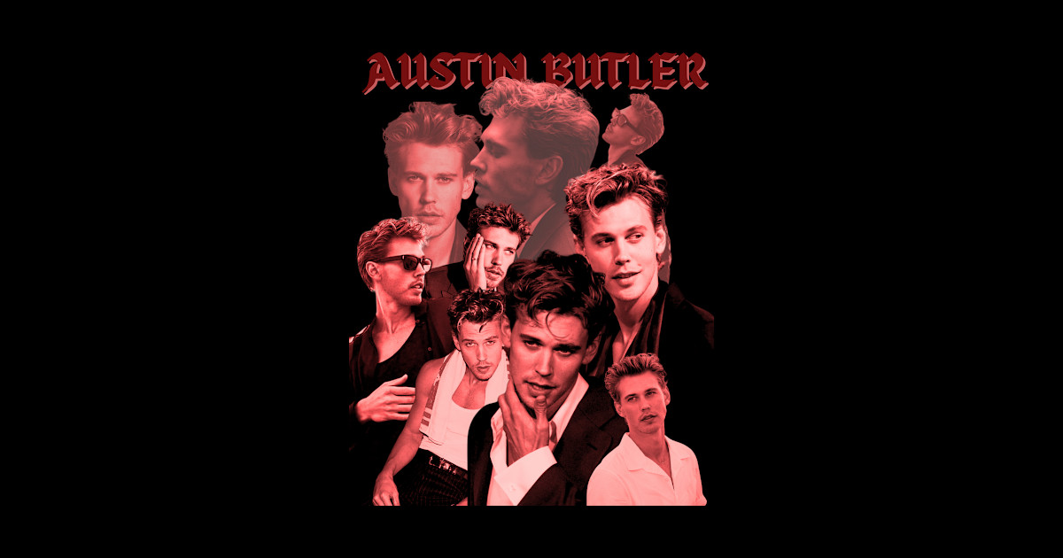 Austin Butler Fan Collage Design - Austin Butler - Sticker | TeePublic