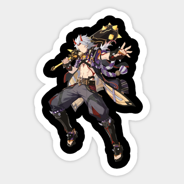 Genshin Impact Arataki Itto - Genshin Impact - Sticker | TeePublic