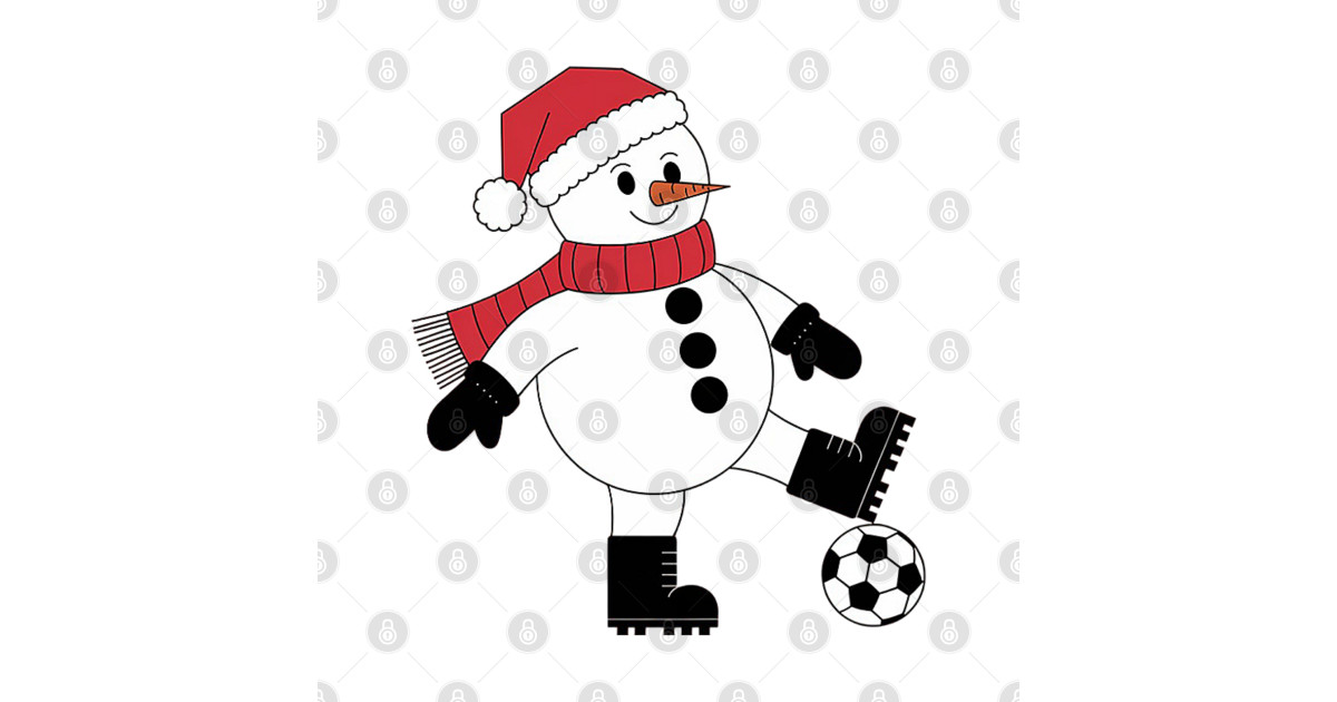 Soccer Ball Snowman - Soccer Ball Snowman - T-Shirt | TeePublic