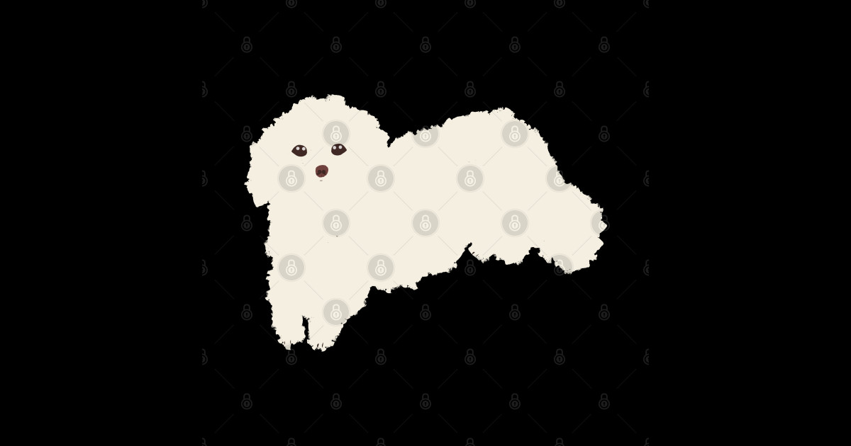 Fluffy Dog - Cute - Sticker | TeePublic