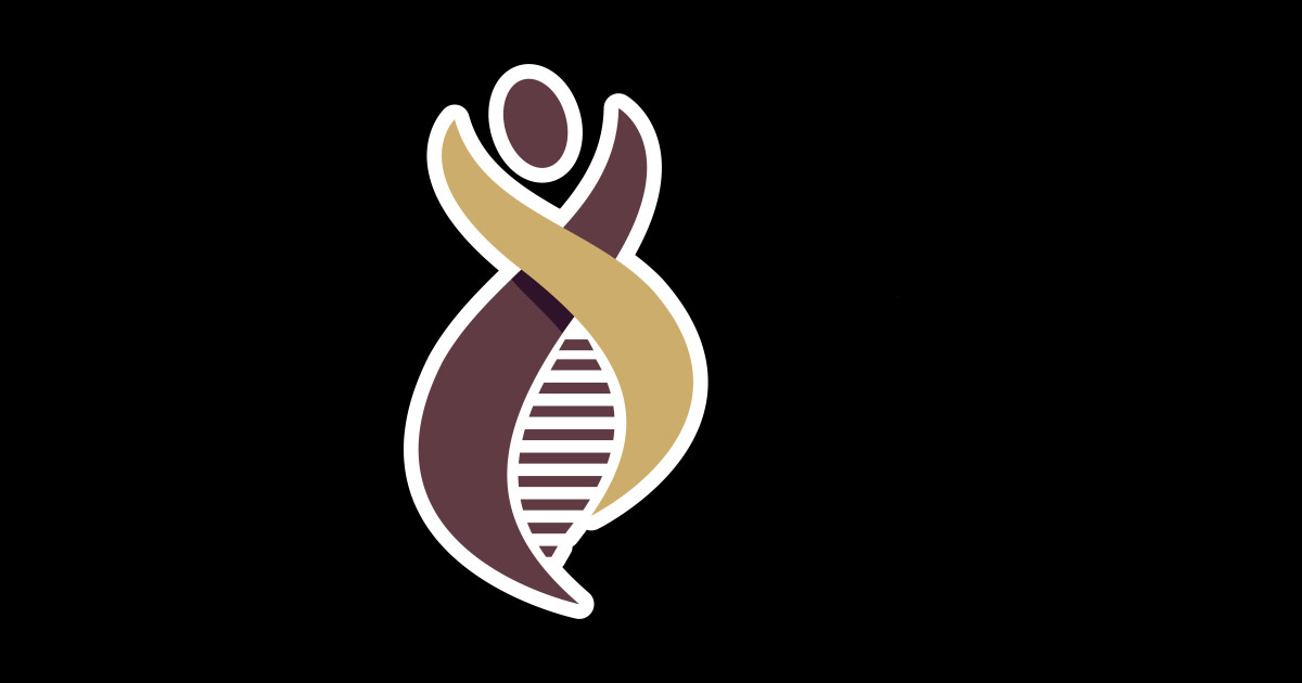 Human DNA and genetic sticker logo design. Emblem, Concept Design ...