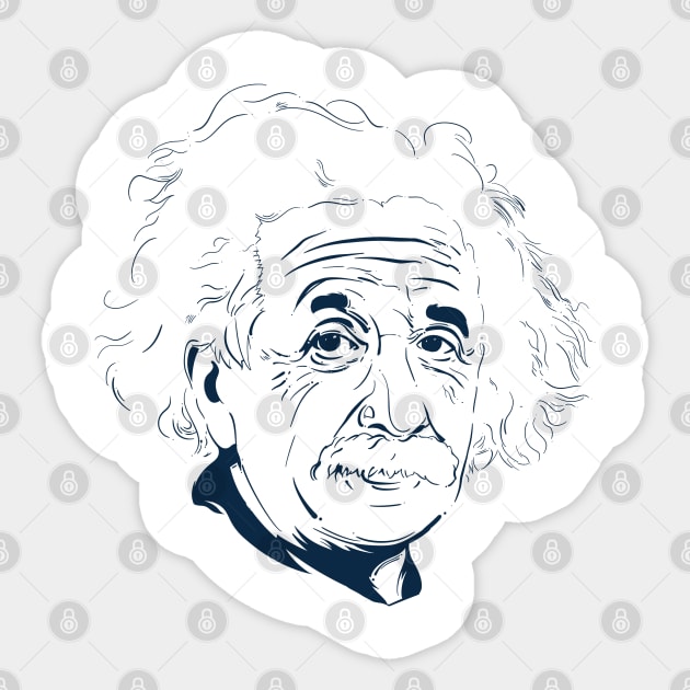 Einstein - Albert Einstein - Sticker | TeePublic