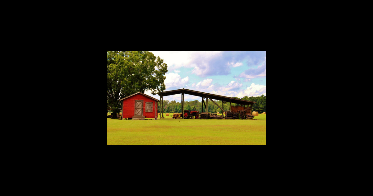 Little Red Shack - Sky - Sticker | TeePublic