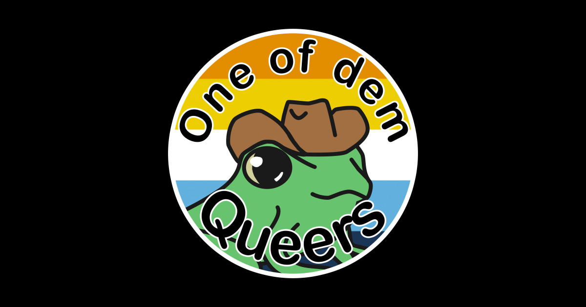 Pride Frog with a cowboy hat- Aroace - Frog - Posters and Art Prints ...