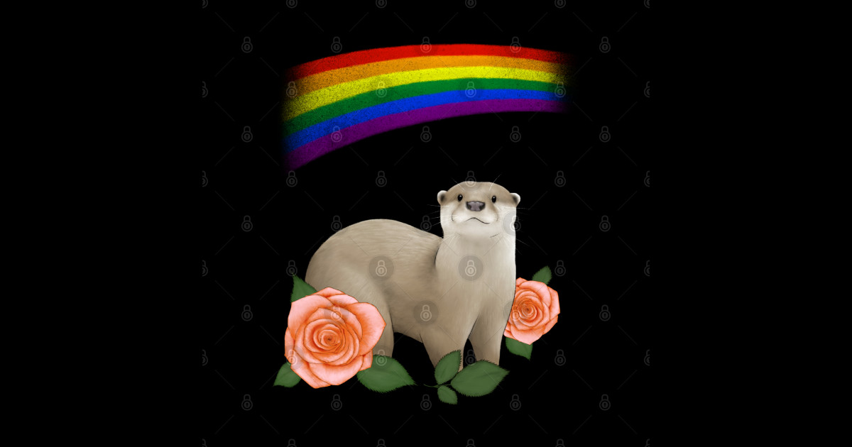 Pride Otter 2 - Otter - Sticker | TeePublic