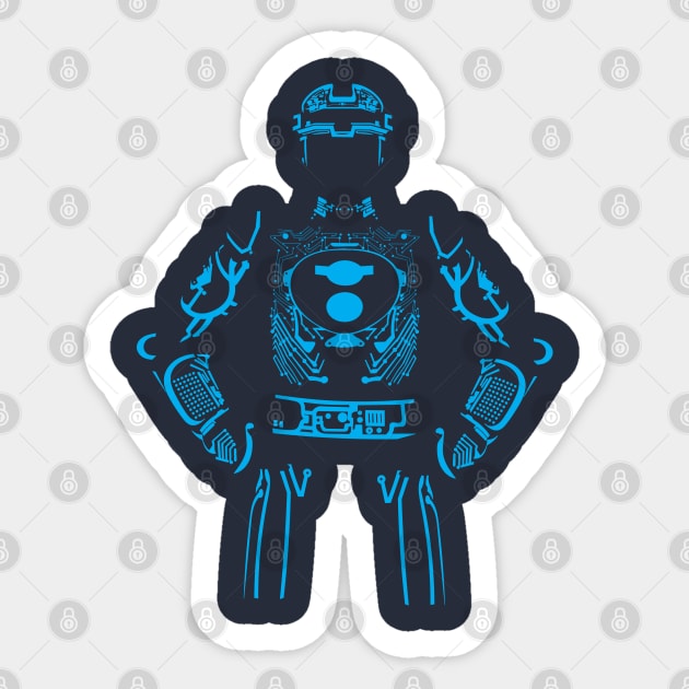 Glowing Outlines - Tron - Sticker | TeePublic