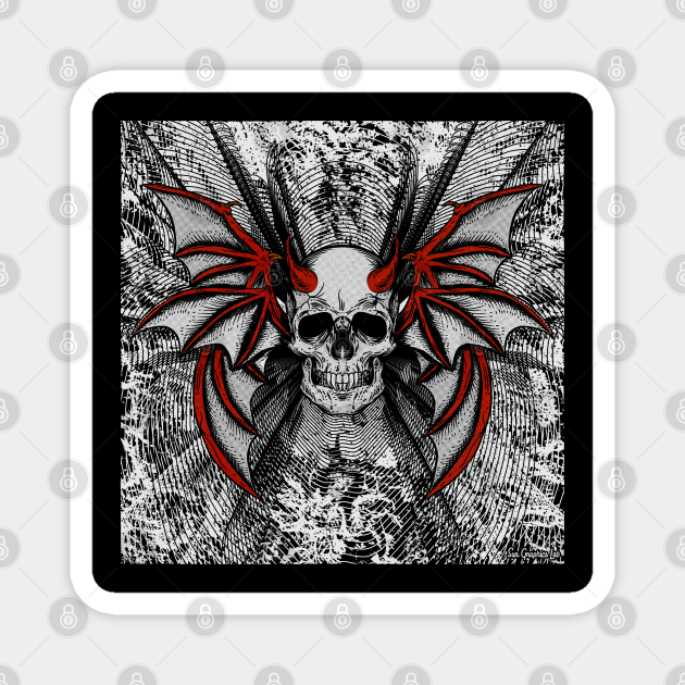 Flying Devils Skull with Bat Wings - Flying Devils Skull With Bat Wings ...