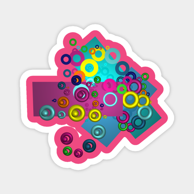 colors and geometry - Geometric - Magnet | TeePublic