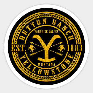 Yellowstone Dutton Ranch Tv Show Stickers for Sale | TeePublic