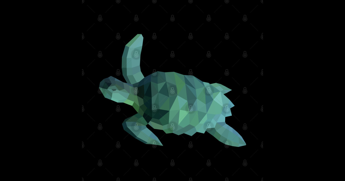 Green Sea Turtle - Green Turtle - Sticker | TeePublic