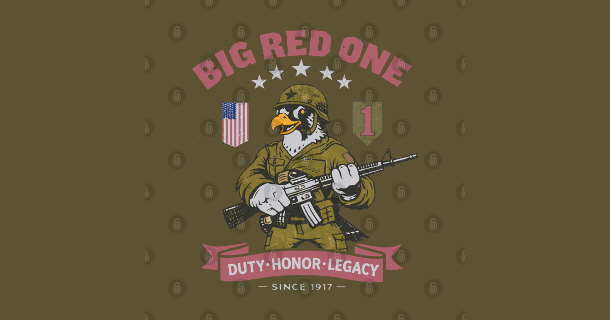 Big Red One: Duty, Honor, Legacy - Big Red One - T-Shirt | TeePublic