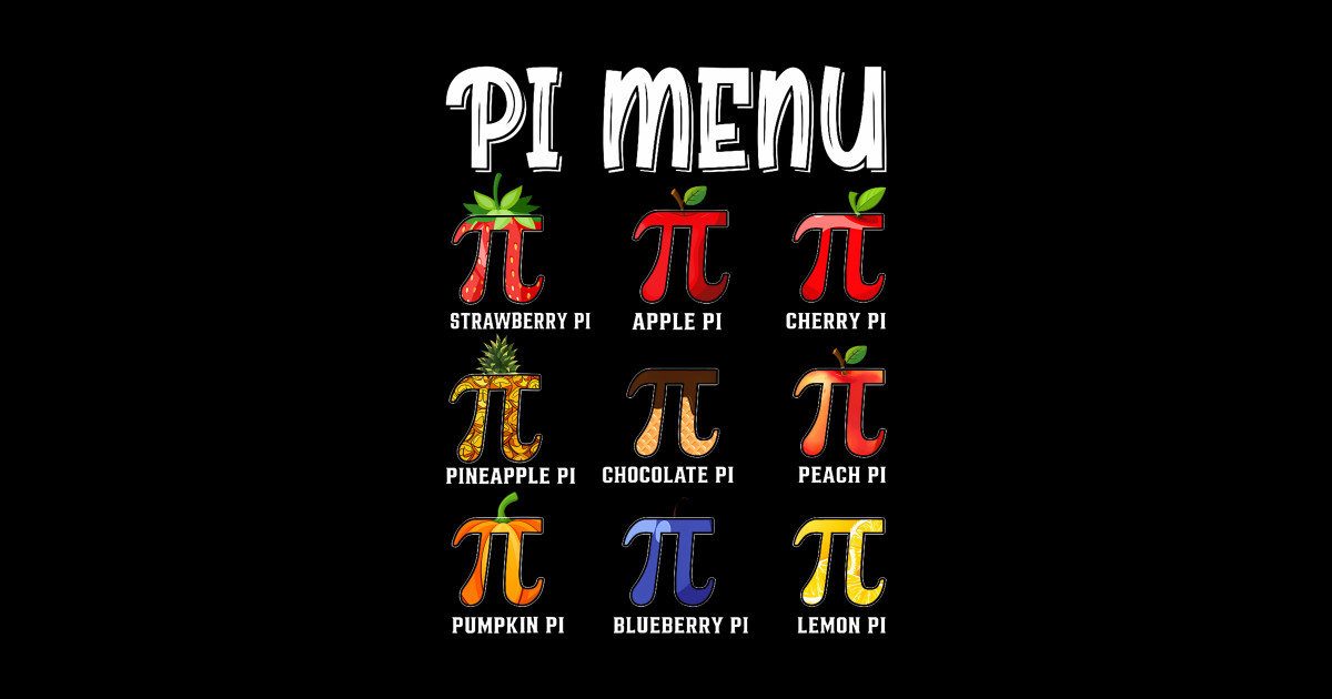 Pi Menu Funny Pi 3 14 Math Teacher Pie Menu Mathematics - Pi Menu ...