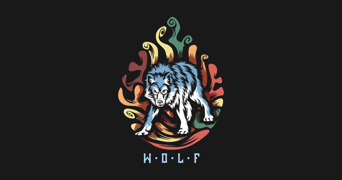 WOLF| Retro design for Wolf Animal Lovers - Animallovers Animals ...