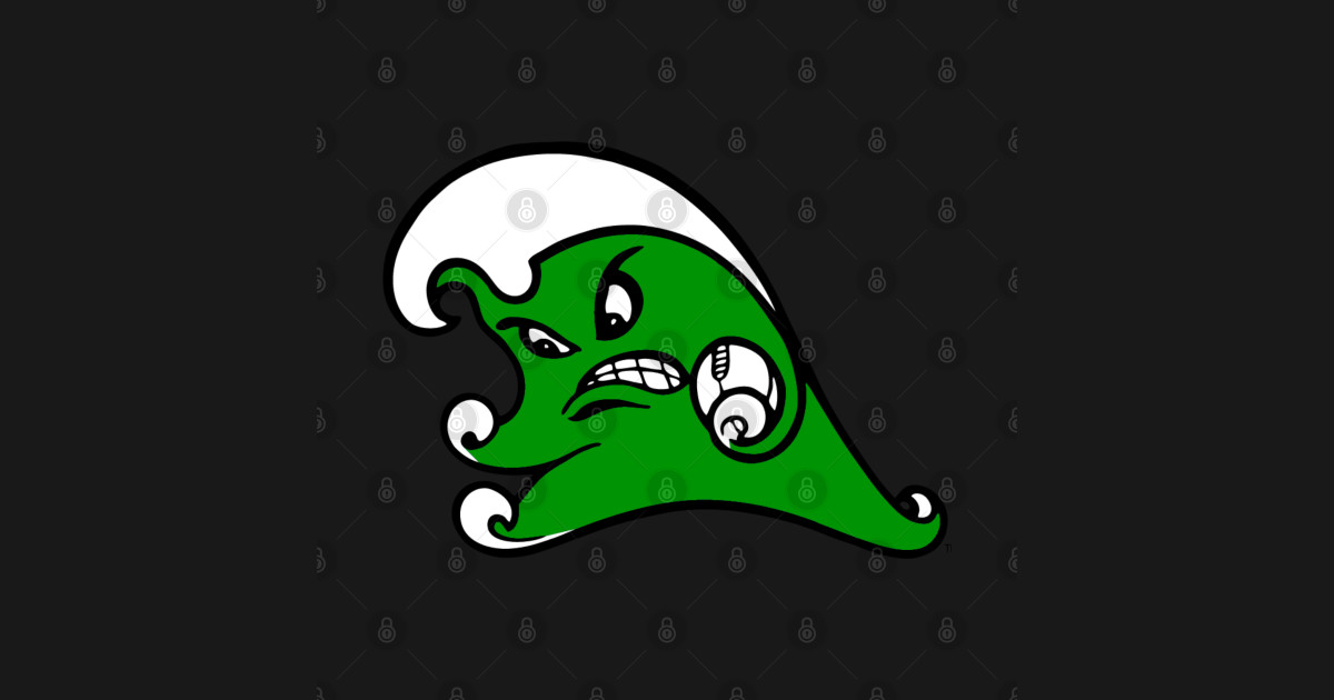 Angry Wave Small - Green Wave - T-Shirt | TeePublic