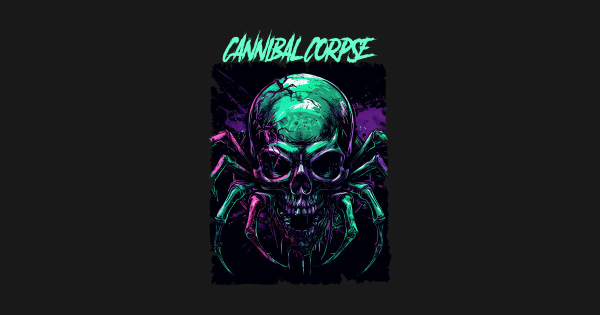 Cannibal Corpse Skull Spider - Cannibal Corpse Skull Spider - T-Shirt ...
