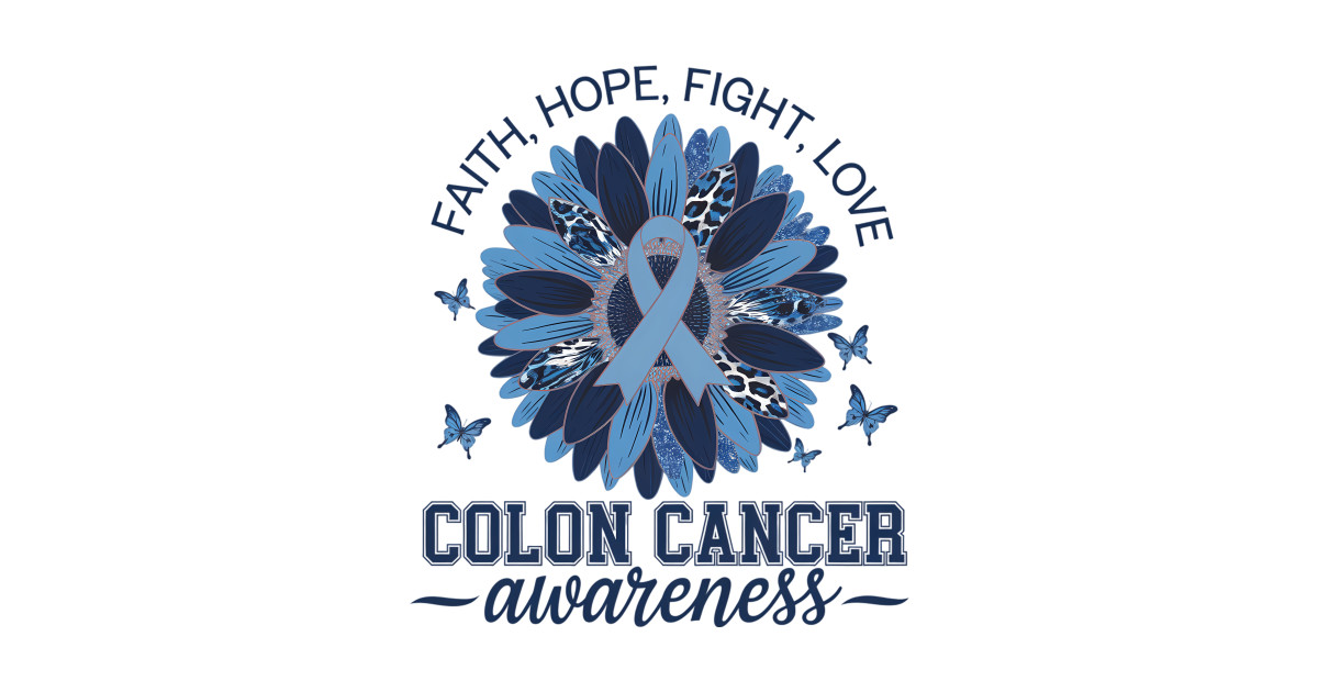 Sunflower Pink Ribbon Flower Leopard Colon Cancer Awareness - Sunflower ...