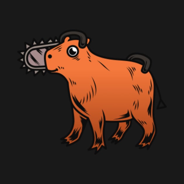 Capybara evil - Capybaras - T-Shirt | TeePublic