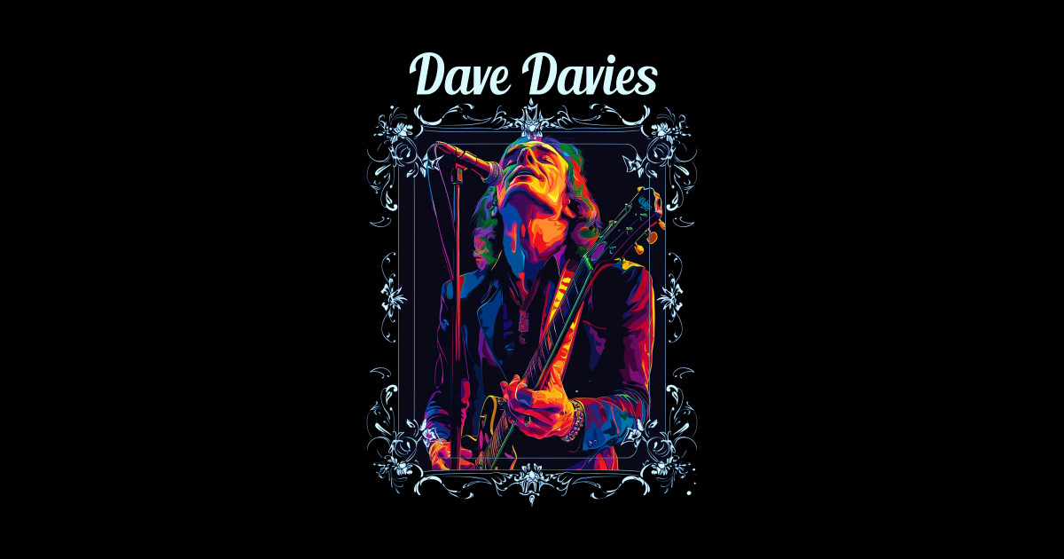 DAVE DAVIES MUSICIAN FAN ART - Dave Davies Musician Fan Art - Sticker ...