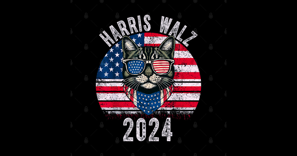 Harris Walz cat Usa - Harris Walz - Posters and Art Prints | TeePublic